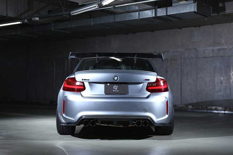 3DDesign BMW M2 f87 Competition rear diffuser type 2 carbon