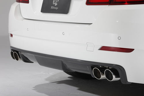 3DDesign rear diffuser 4-tip | BMW 5 series F10 / F11 535i - Baan Velgen