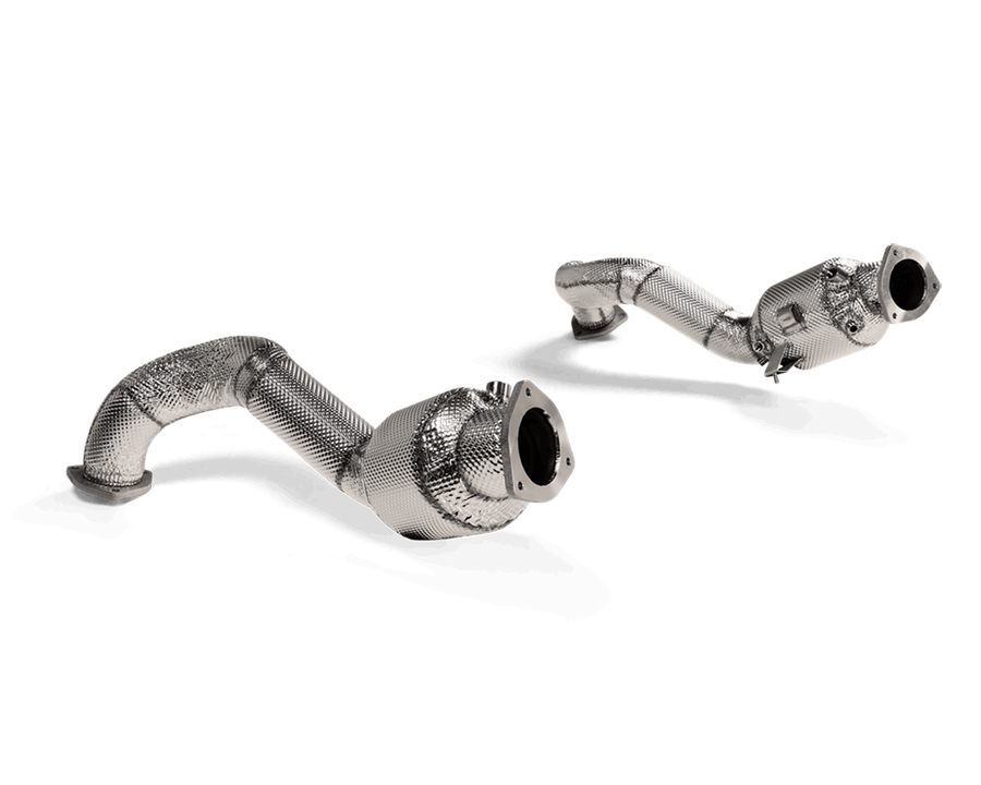 Akrapovic Link Pipes Porsche GT4 RS 718 Cayman