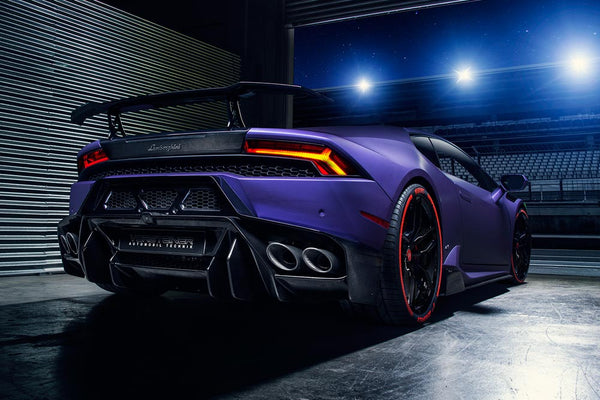 Vorsteiner Lamborghini Huracan carbon Novara Edizione Rear Bumper & Di ...